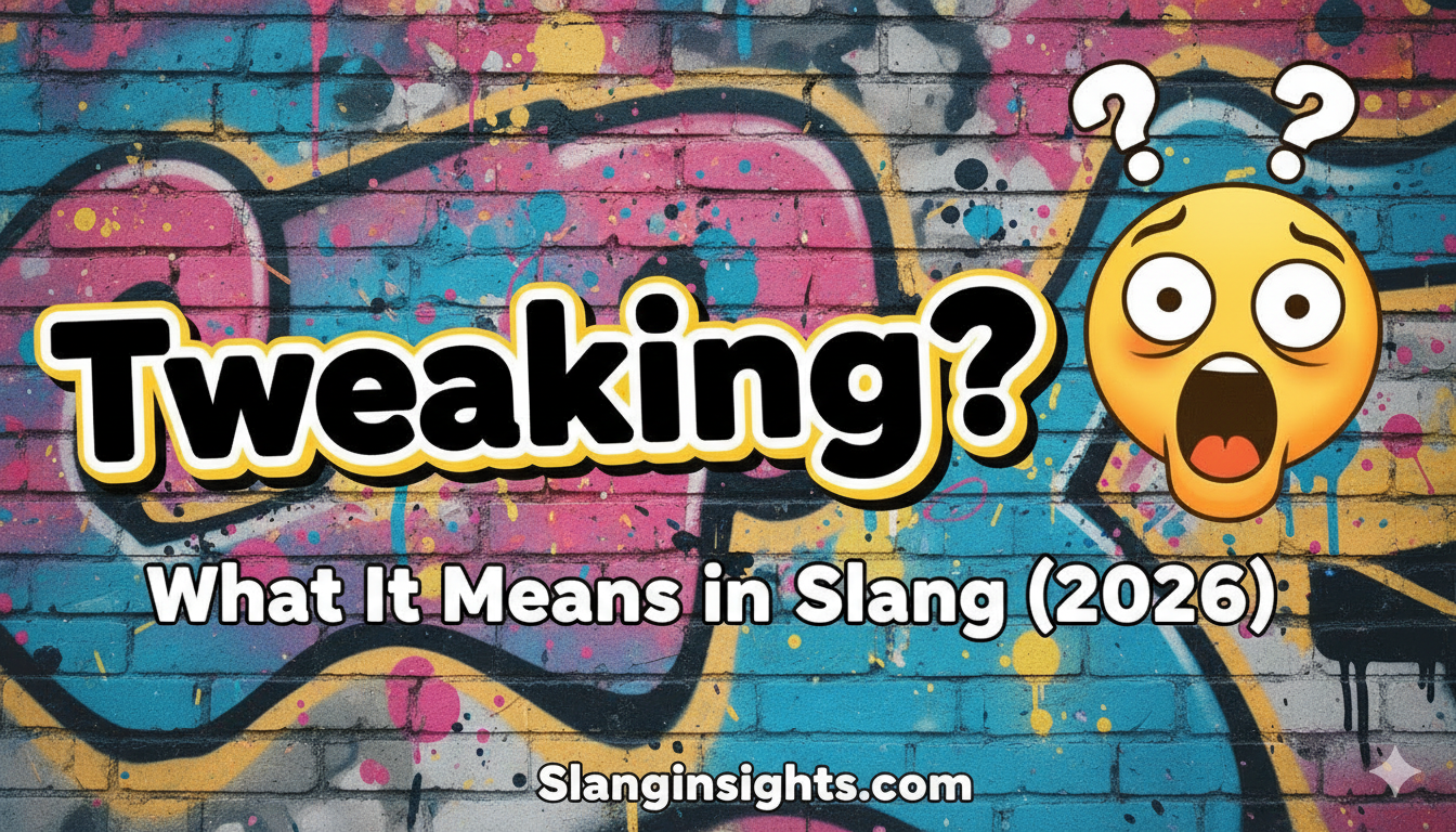 Tweaking Meaning Slang — Urban & Gen Z Definition 2026