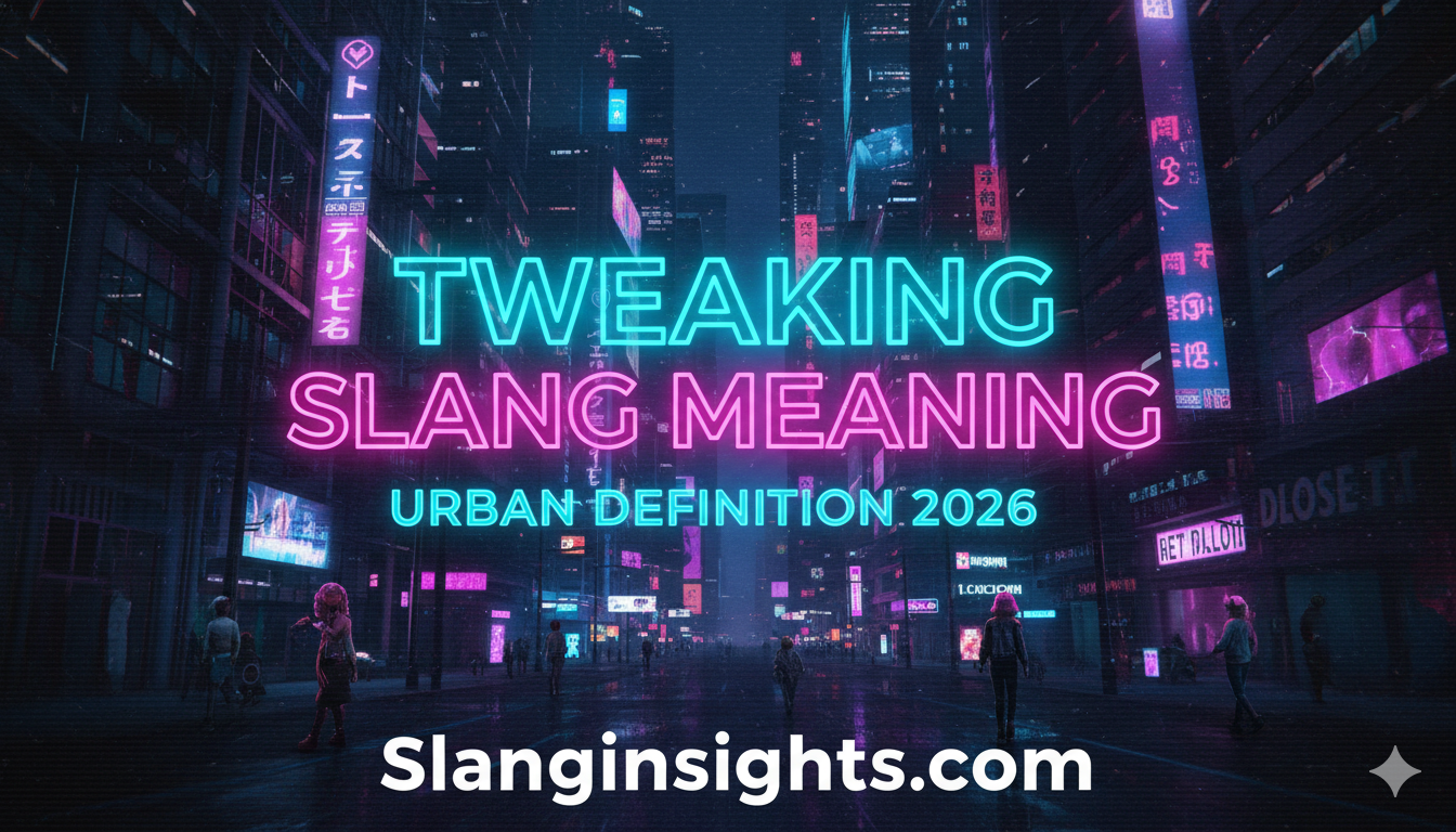 Tweaking Meaning Slang — Urban & Gen Z Definition 2026